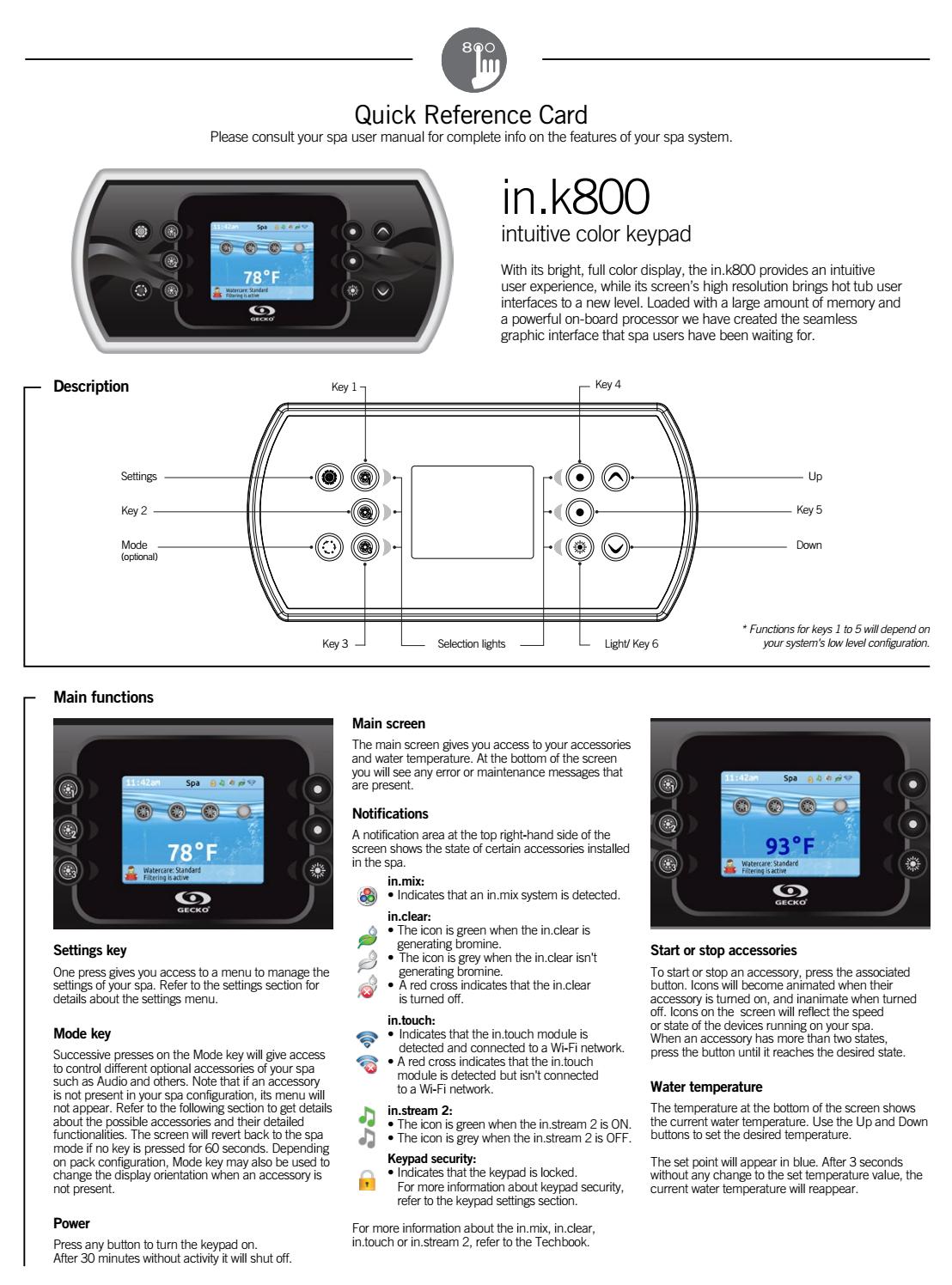 in.k800 color keypad quick reference card by Gecko Marketing - Issuu