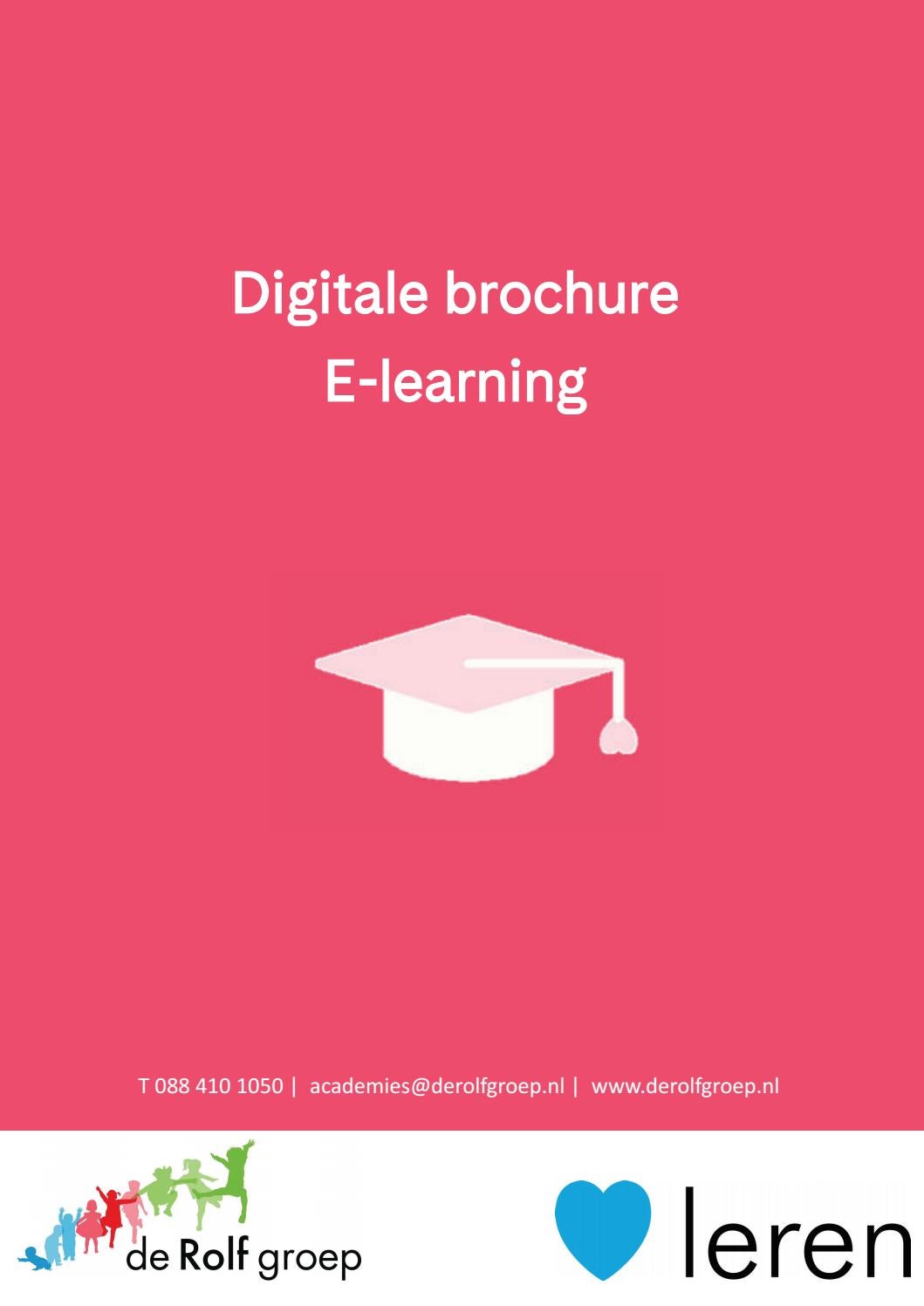 E-learning brochure 2020 by de Rolf groep - Issuu