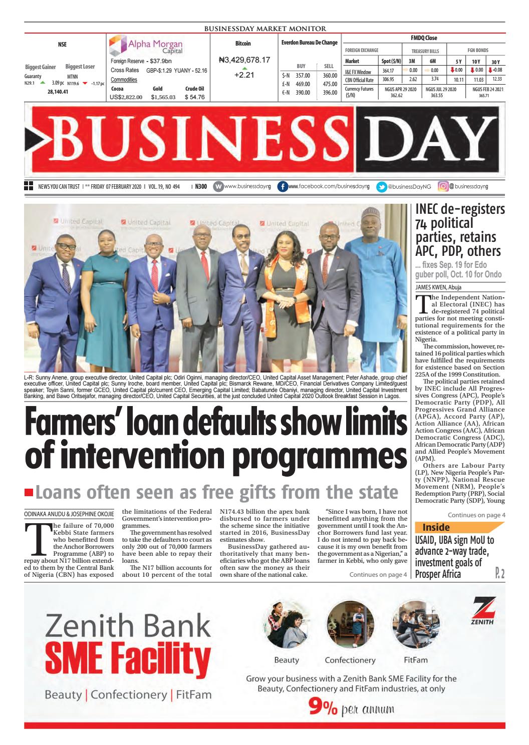 BusinessDay 07 Feb 2020 by BusinessDay - Issuu