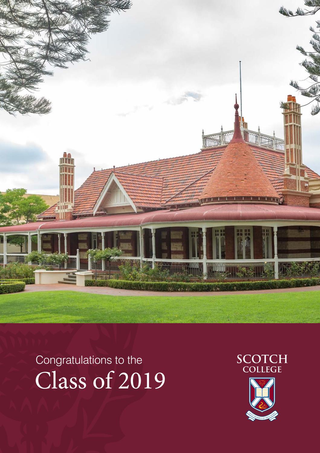 Class of 2019 Results by Scotch College Perth - Issuu