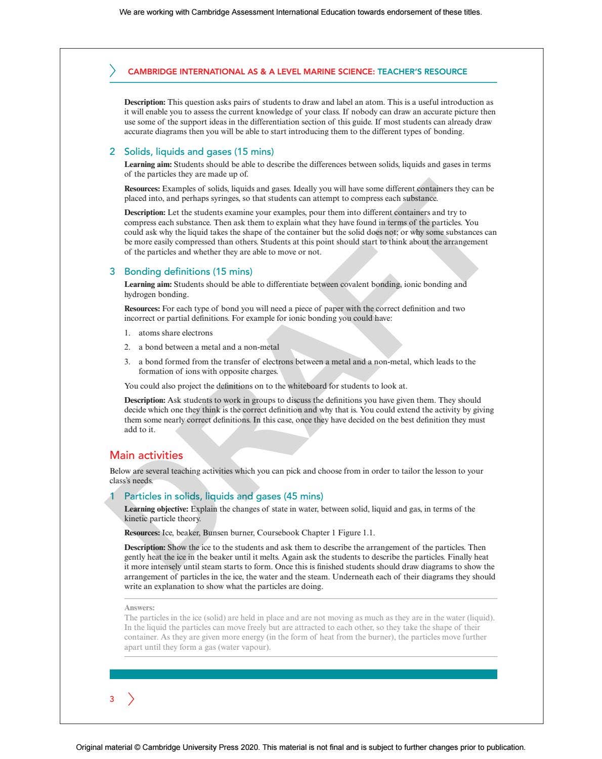 Marine Science Executive Preview by Cambridge International Education ...