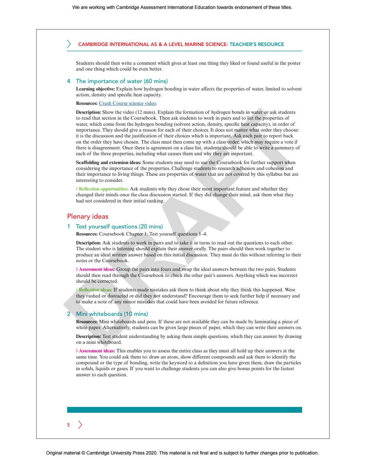 Marine Science Executive Preview by Cambridge International Education ...