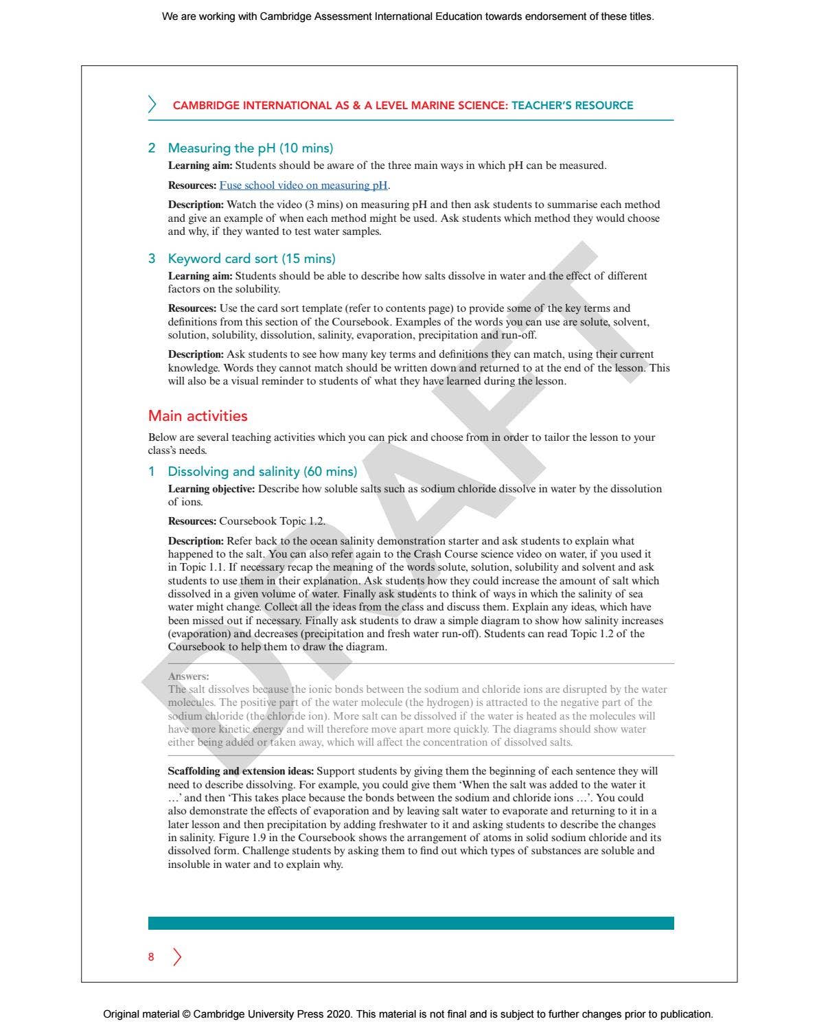 Marine Science Executive Preview by Cambridge International Education ...
