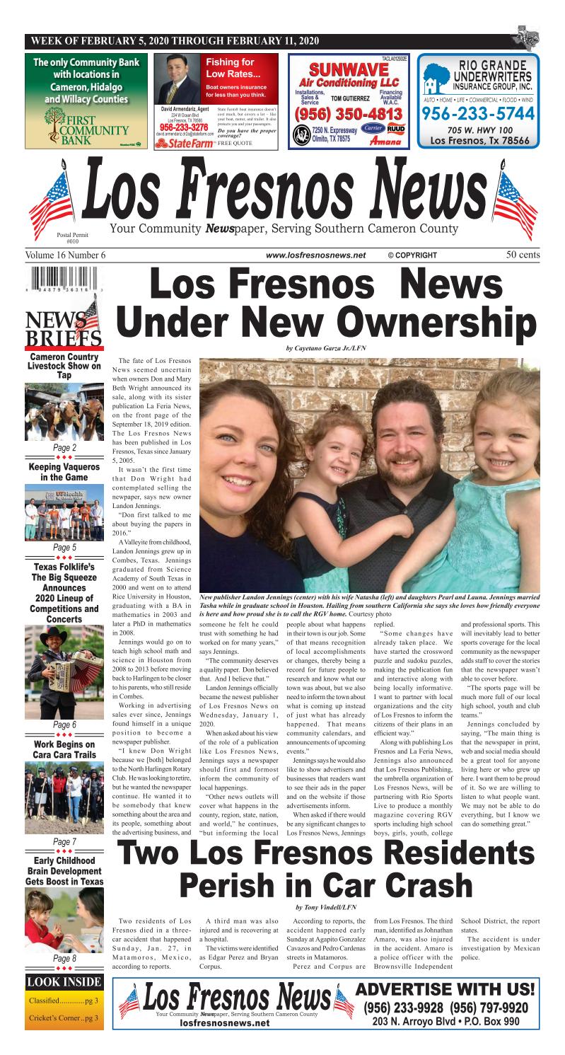 Los Fresnos News | February 5, 2020 by La Feria News - Issuu