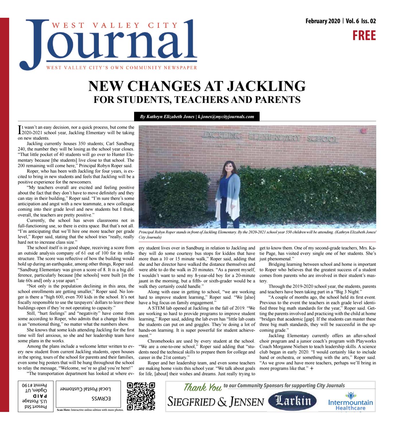 West Valley City Journal February 2020 by The City Journals - Issuu