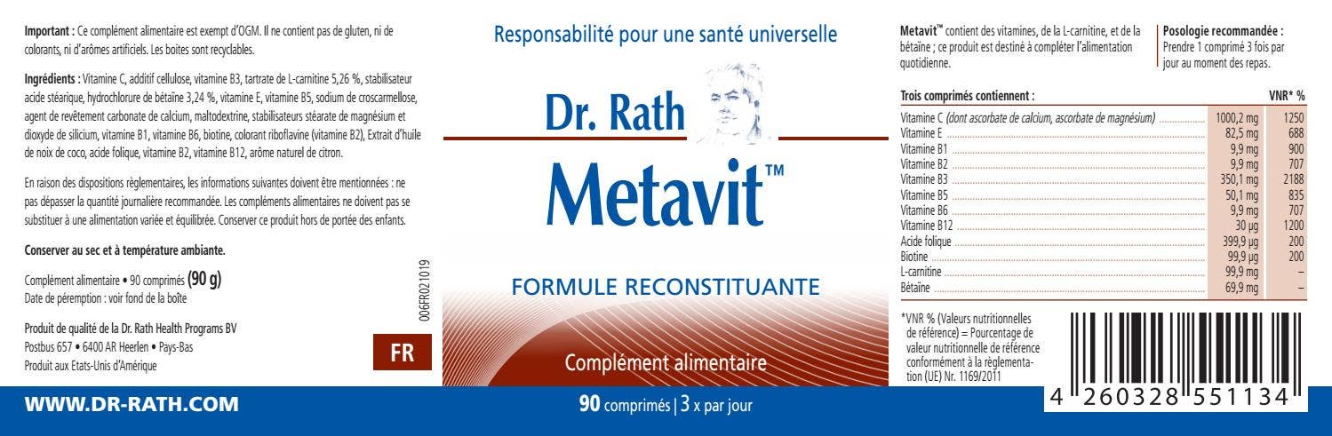 METAVIT - LABEL FR by Dr. Rath Health Programs - Issuu