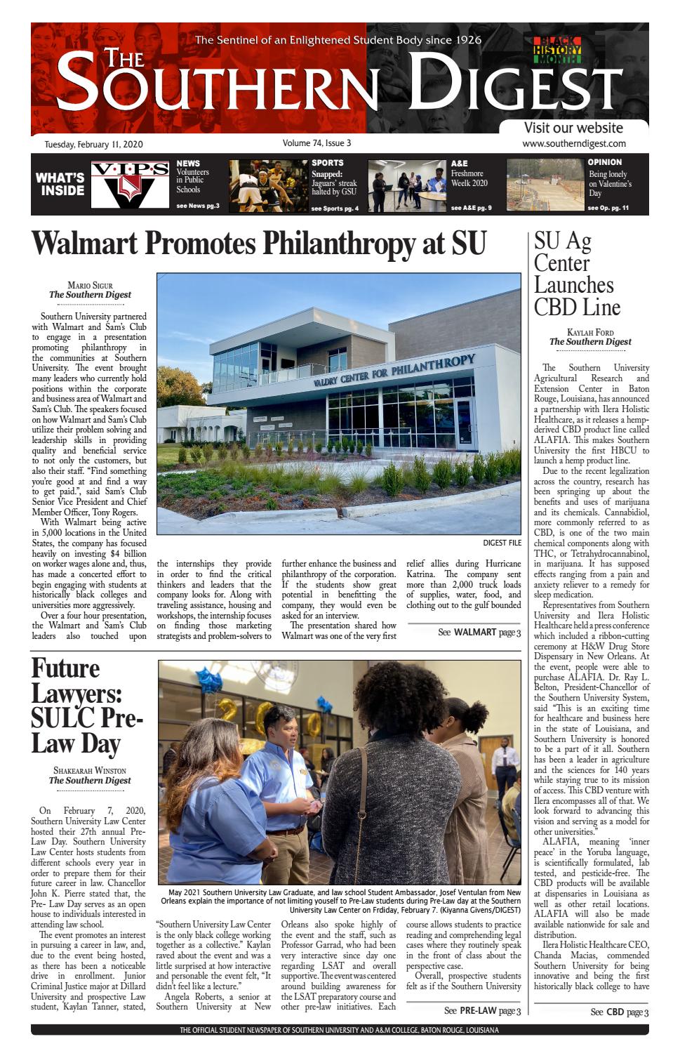 VOLUME 74 - ISSUE 3 by Southern Digest - Issuu