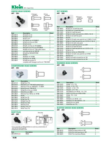 Tools for wood, aluminum and plastic working - SISTEMI Klein® by ...
