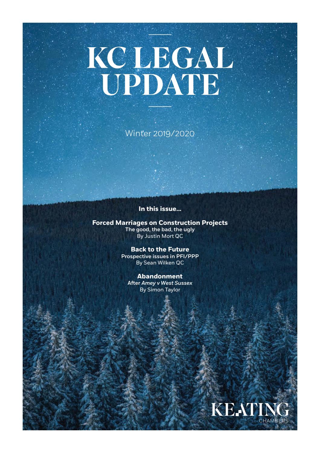 KC Legal Update Winter 20 by courtthree - Issuu