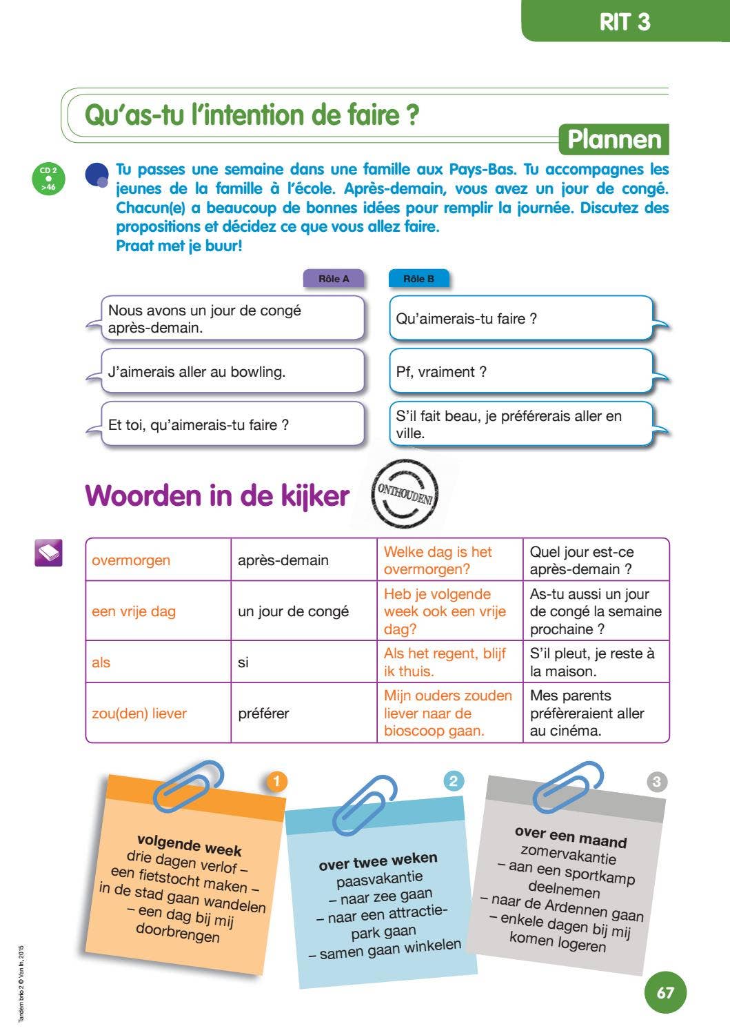 Tandem brio 2 - Leerwerkboek A - Rit 3 by VAN IN - Issuu