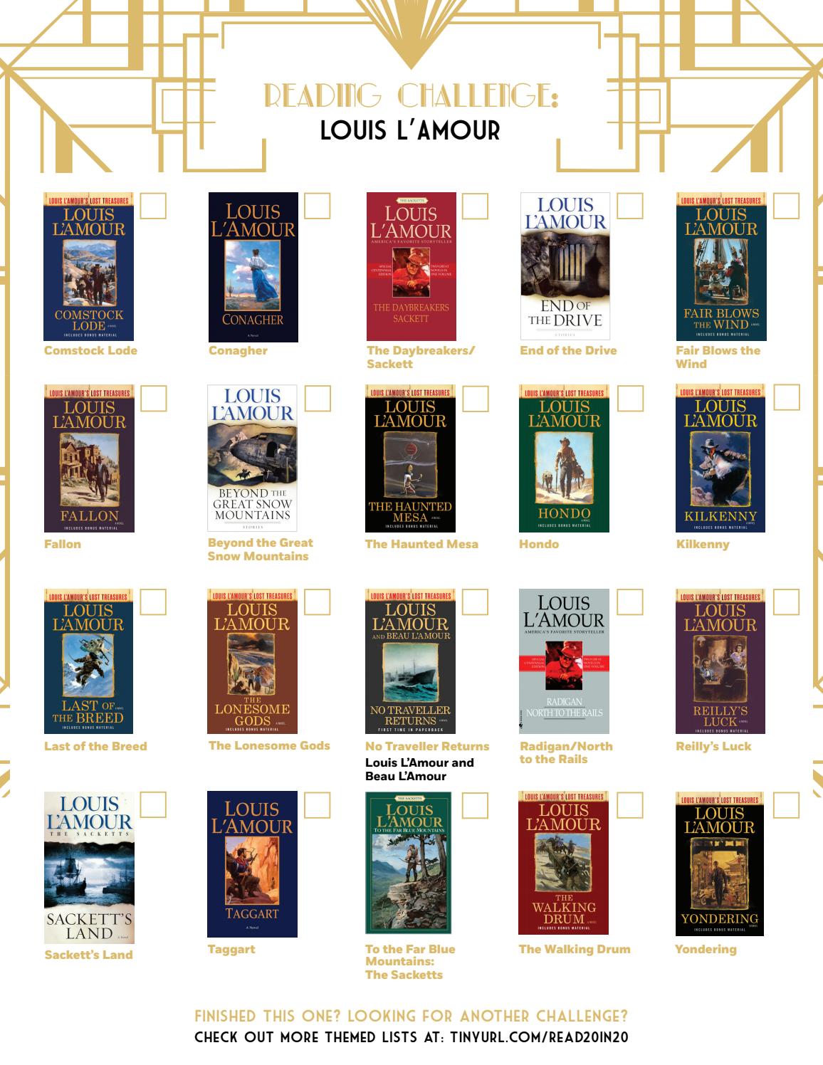 Reading Challenge: Louis L’Amour and The Western by PRH Library - Issuu