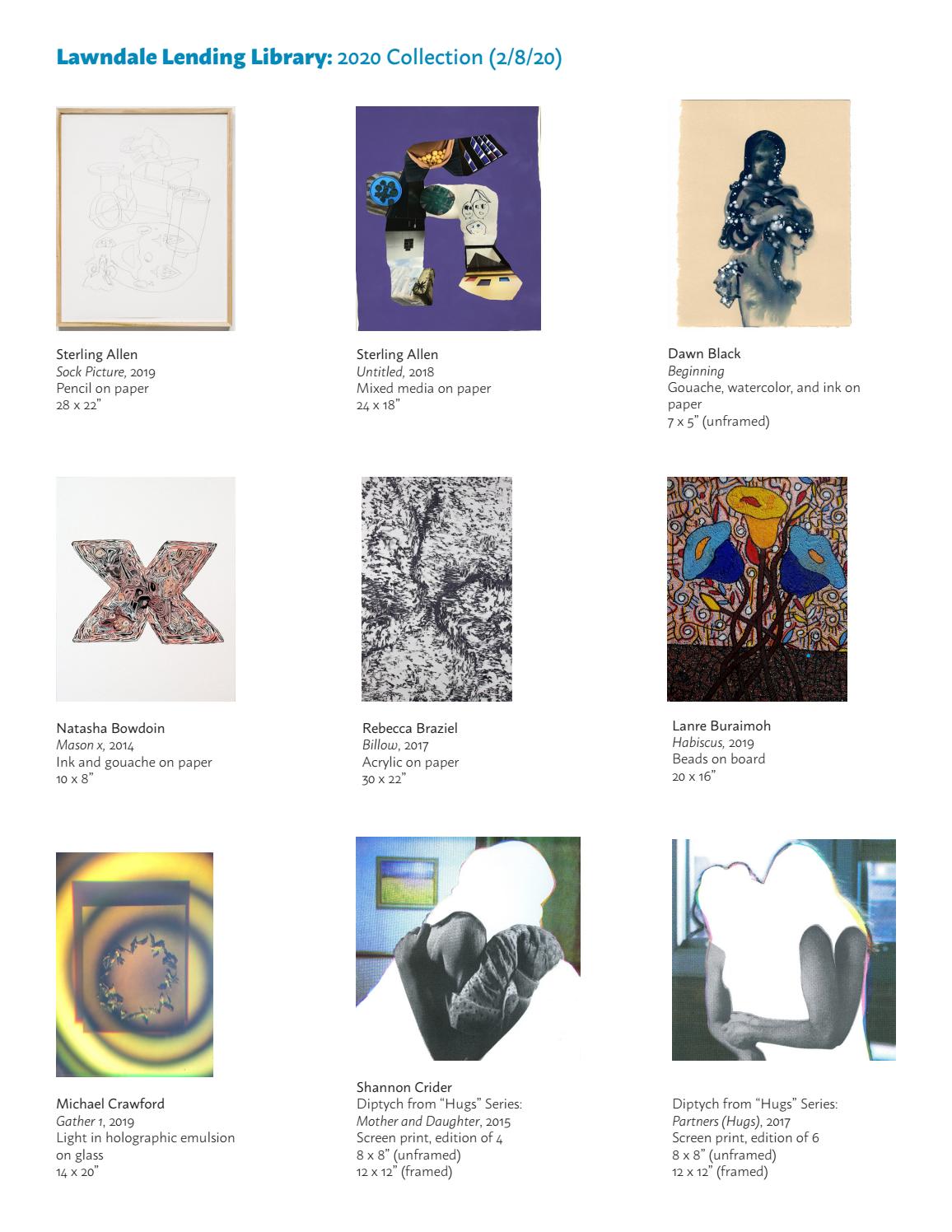 2020 Lawndale Lending Library Collection: Sneak Peak by Lawndale Art ...