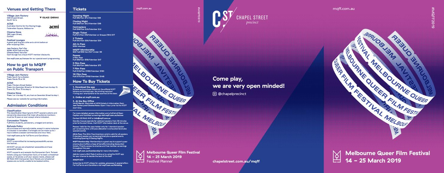 2019 MQFF Program Guide by Melbourne Queer Film Festival - Issuu