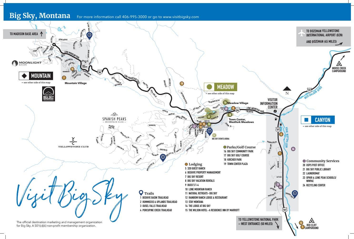 Big Sky Town Map by visitbigsky - Issuu