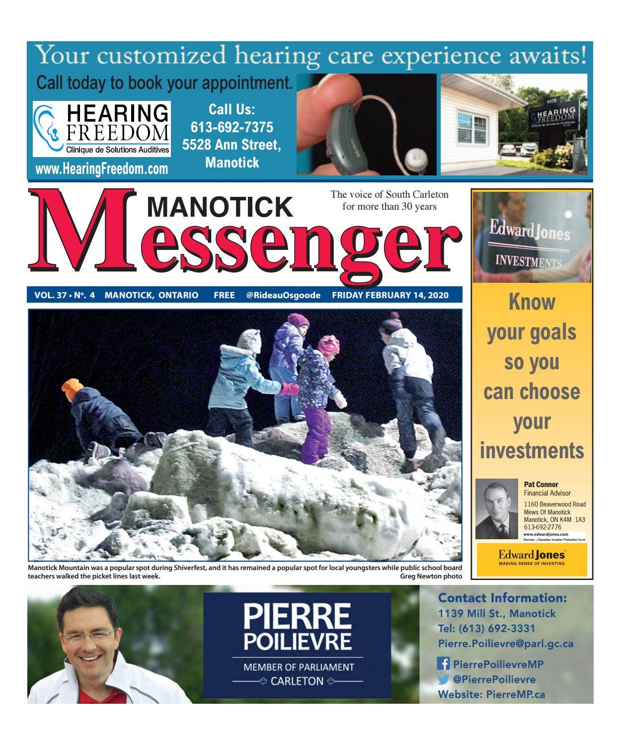 Manotick Messenger February 14, 2020 by J Morris - Issuu