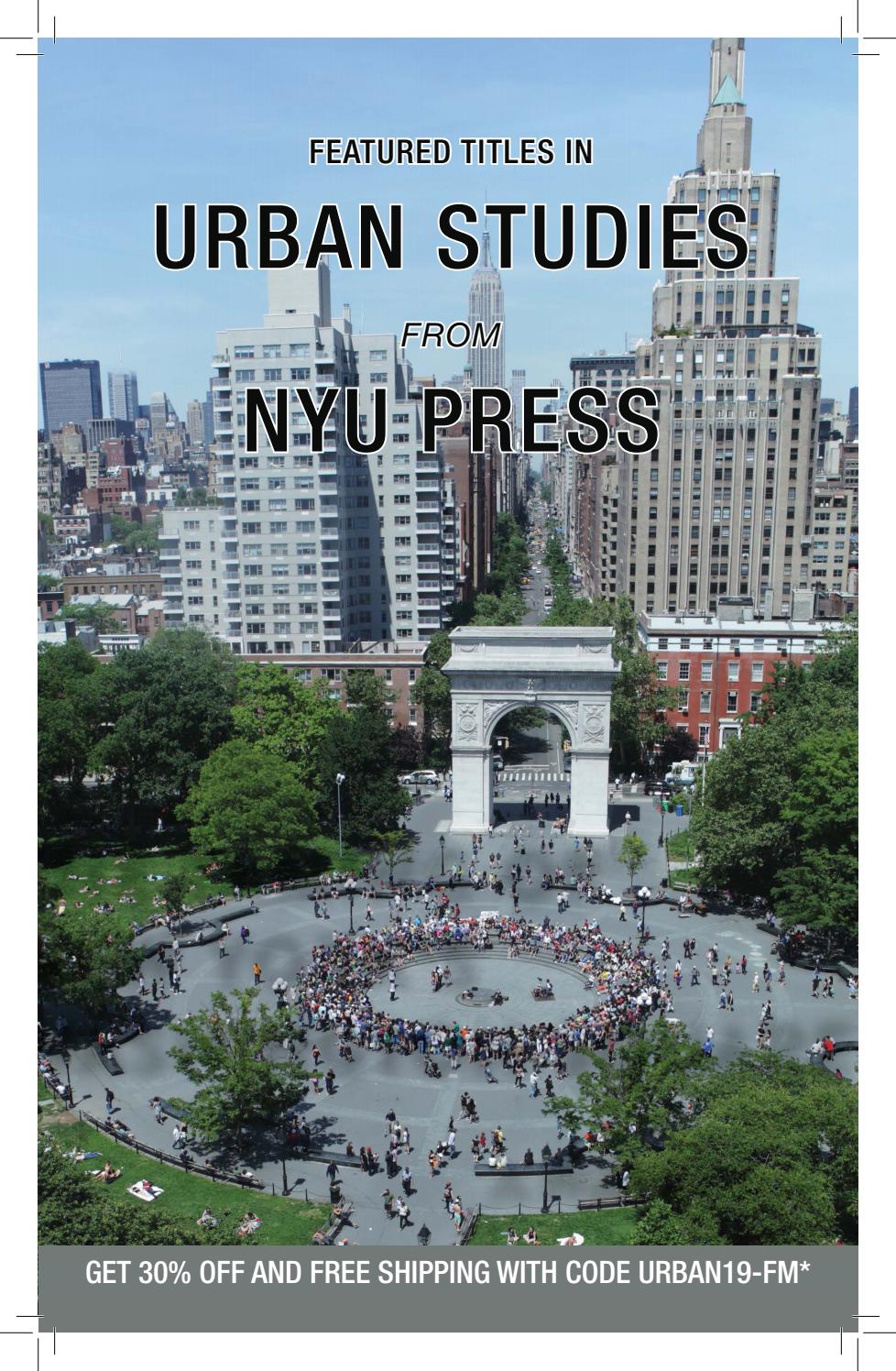 Urban Studies, 2019 by NYU Press - Issuu