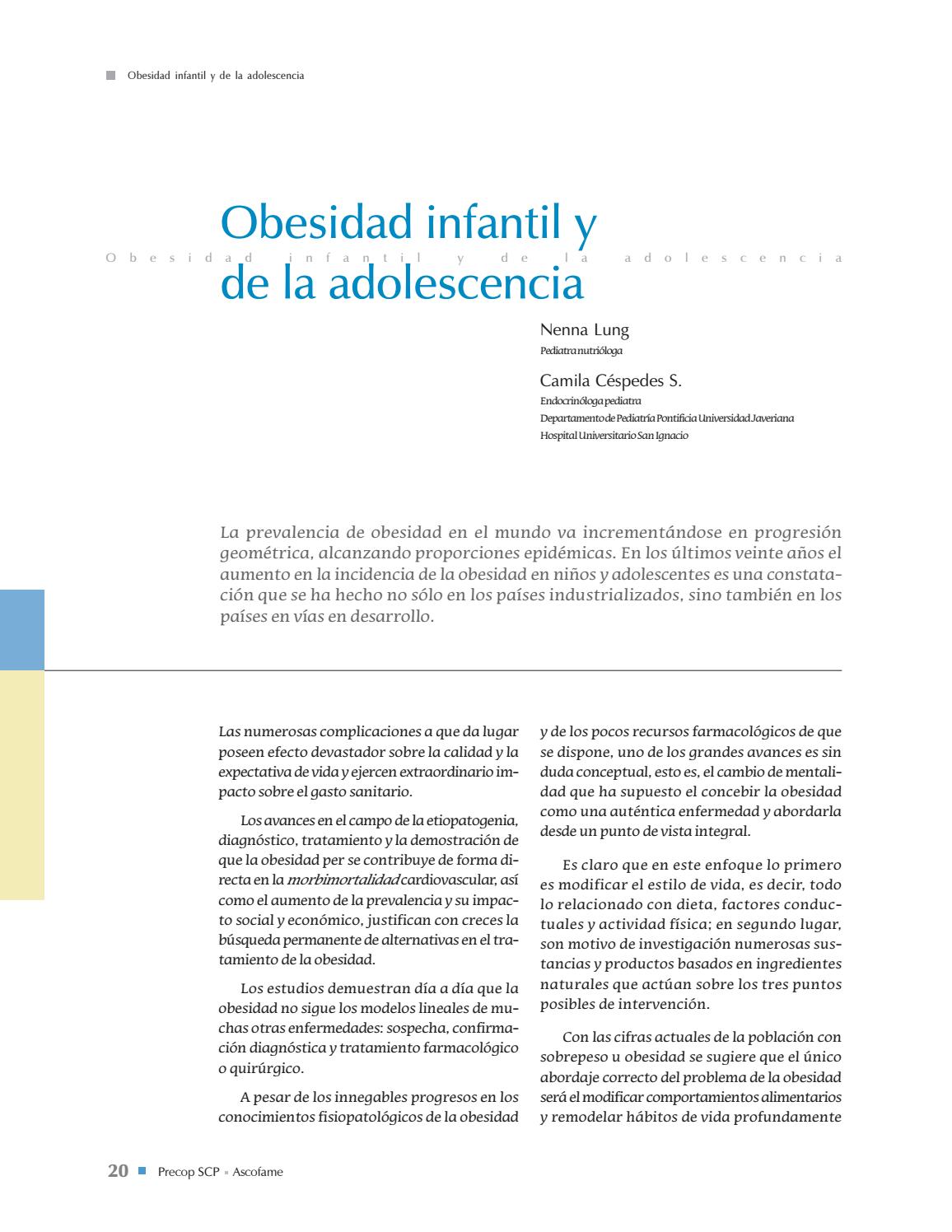 Obesidad en niños y adolescentes by Sociedad Colombiana de Pediatría ...
