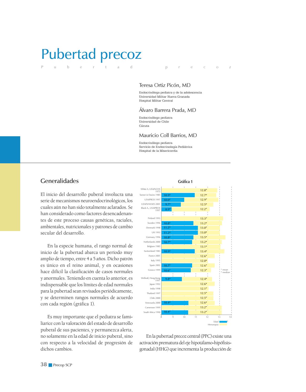 Pubertad precoz by Sociedad Colombiana de Pediatría - Issuu