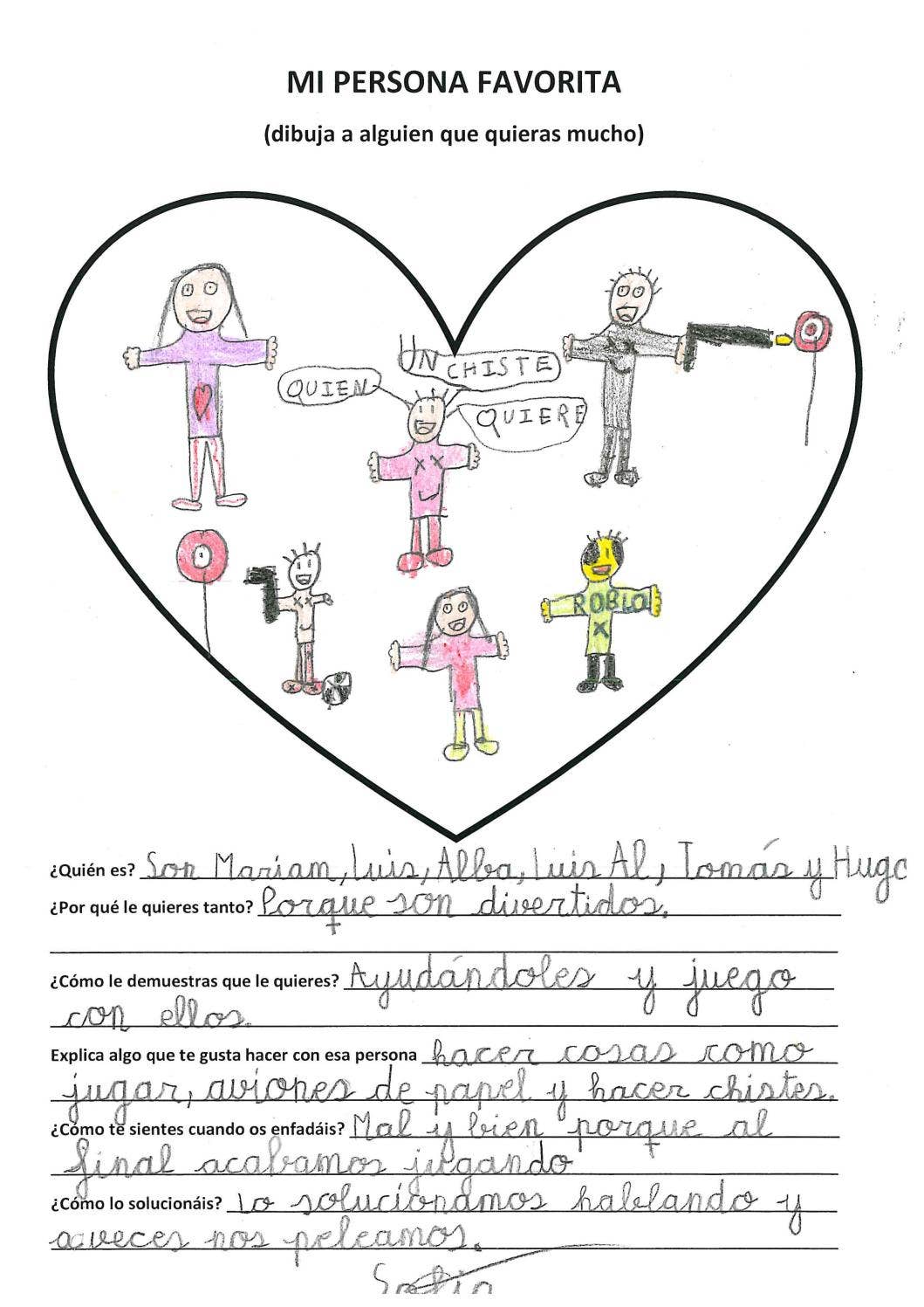 Mi persona favorita by CEIP TIERRA DE PINARES - Issuu