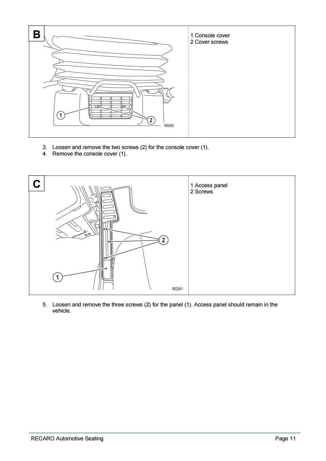 RECARO Installation Instructions DAF XF 106 by fmk. & FACT - Issuu