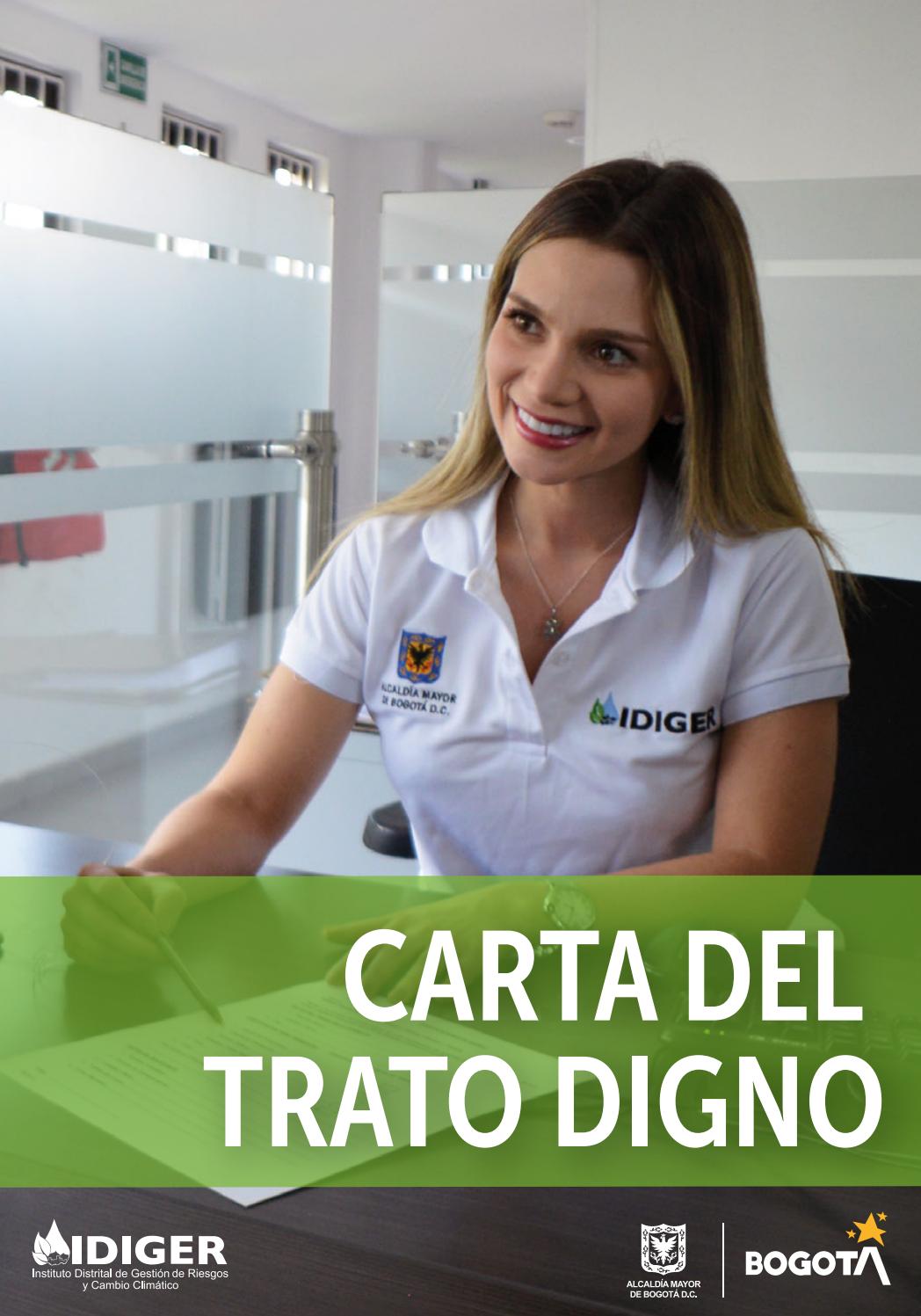 Carta del trato digno by IDIGER - Issuu