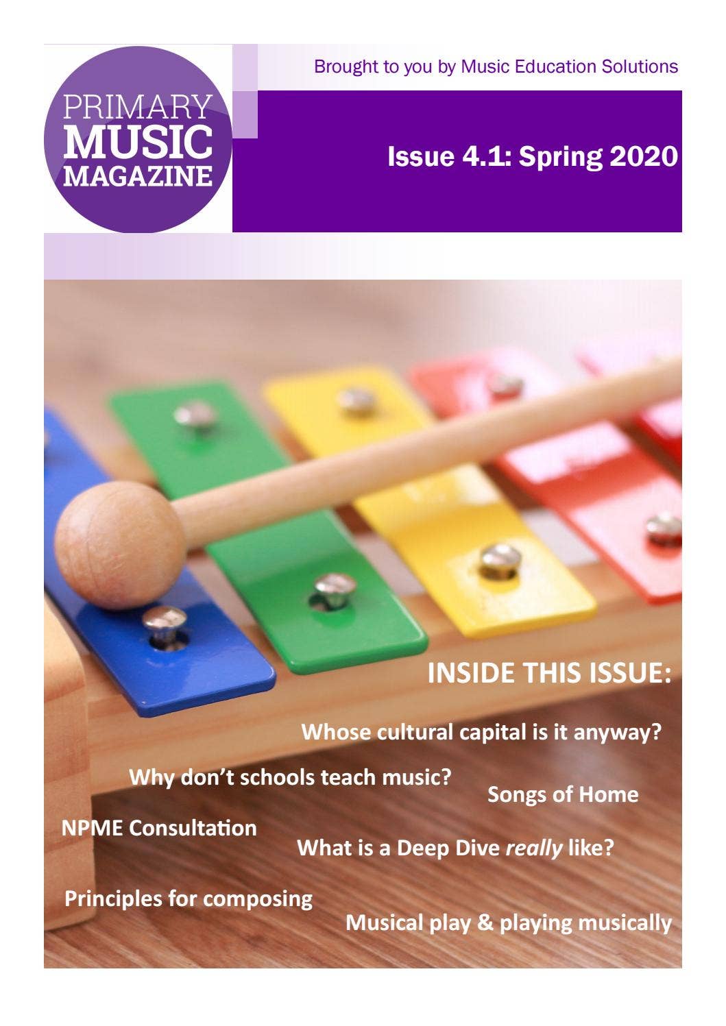 Primary Music Magazine Issue 4.1 Spring Term 2020 by Primary Music ...