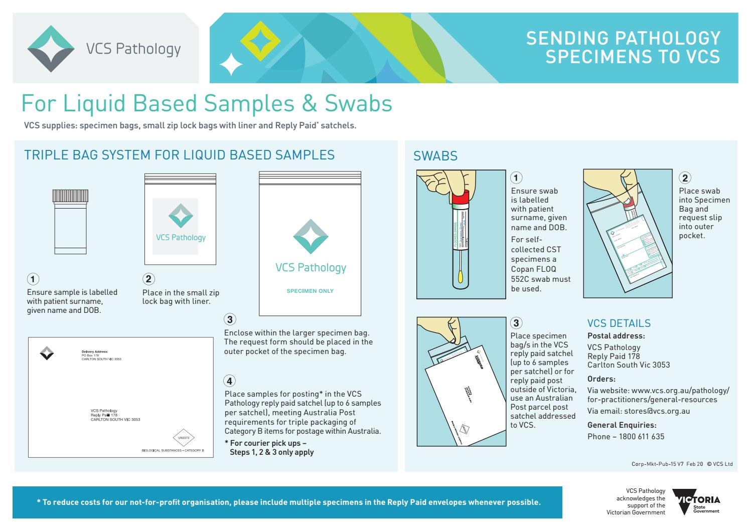 Sending Pathology Specimens to VCS by Victorian Cytology Service - Issuu