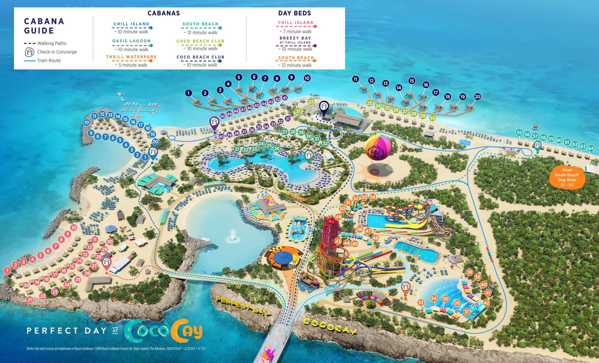 Perfect Day at CocoCay cabana map by Royal Caribbean Blog - Issuu