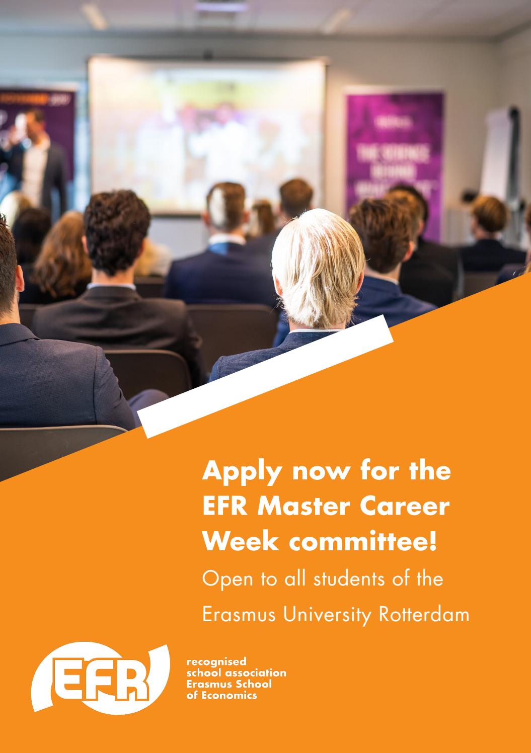 EFR Master Career Week committee recruitment by Economic Faculty ...