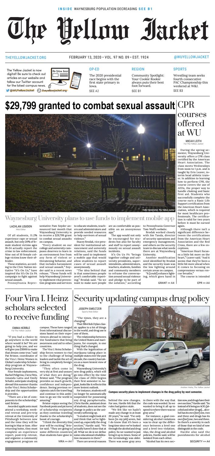 The Yellow Jacket | 2.13.2020 by The Yellow Jacket - Issuu