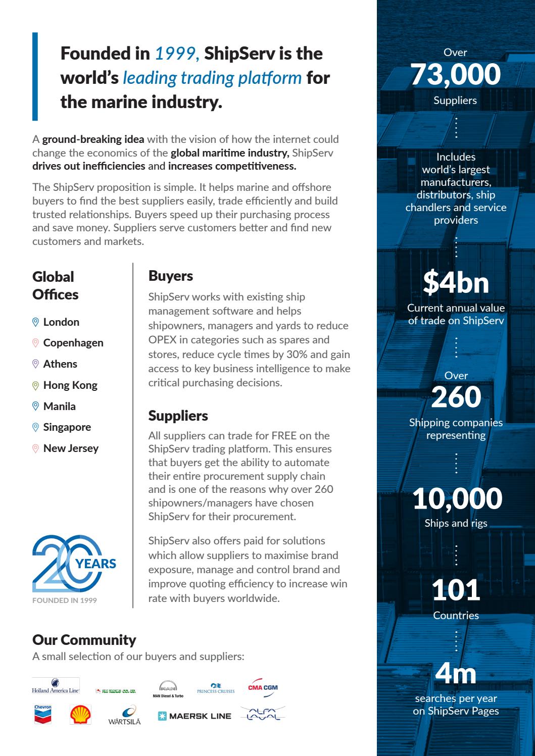 ShipServ company leaflet by ShipServ - Issuu