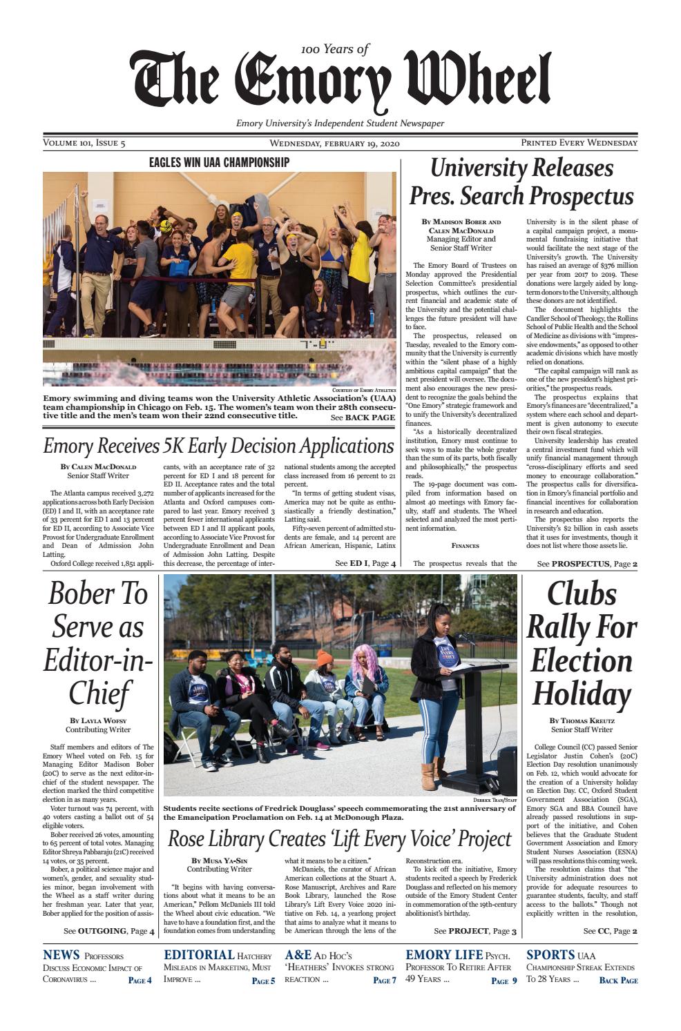 February 19, 2020 by The Emory Wheel - Issuu