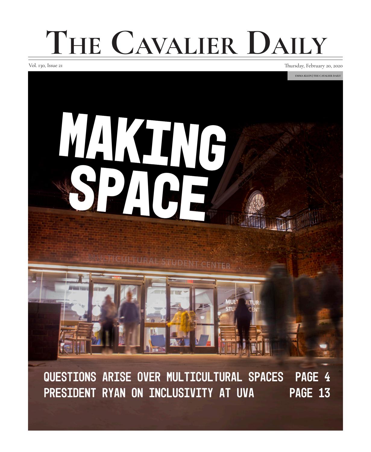 Thursday, February 20, 2020 by The Cavalier Daily - Issuu