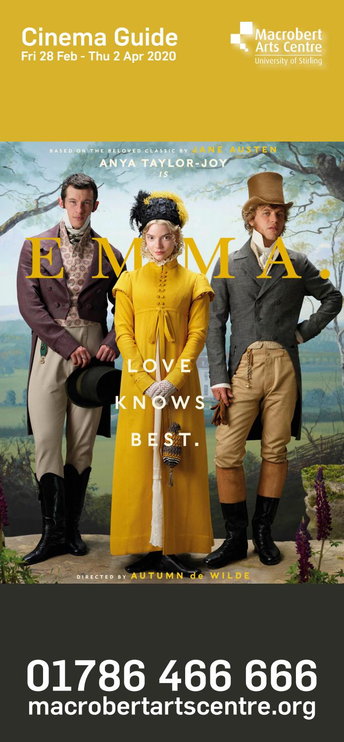 Macrobert Cinema Guide 28 Feb to 2 Apr 2020 by Macrobert Arts Centre ...