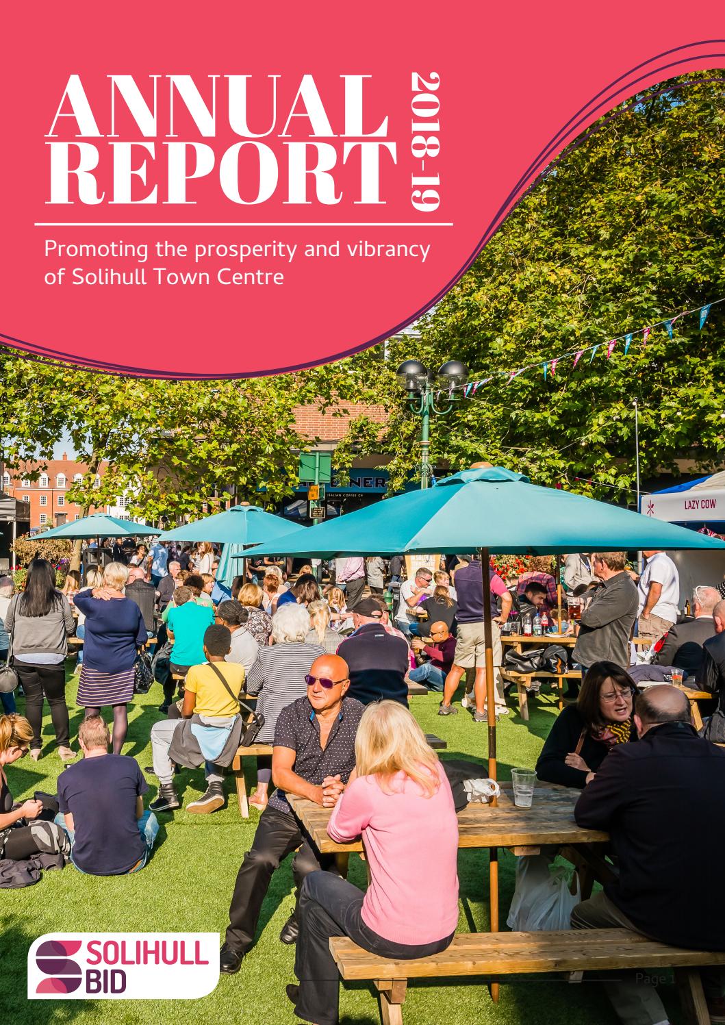 Solihull BID Annual Report 2018 - 2019 by Solihull BID - Issuu