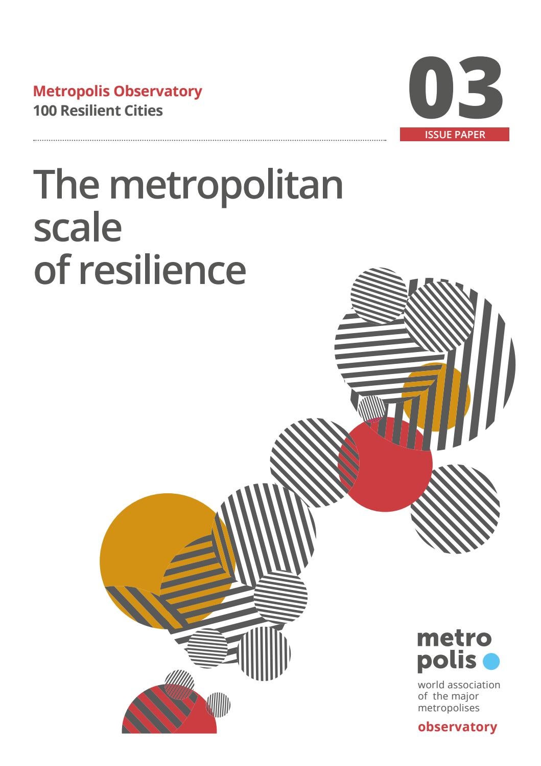 Metropolis Issue Paper 03: The Metropolitan Scale of Resilience by ...