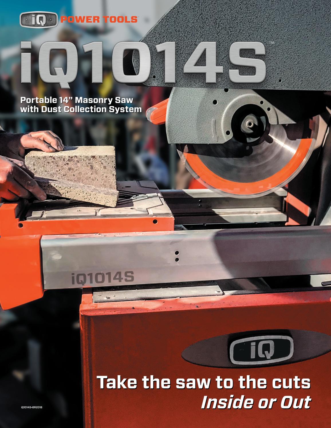 iQ Power Tools iQ1014S by Ram Tool Construction Supply Co. - Issuu