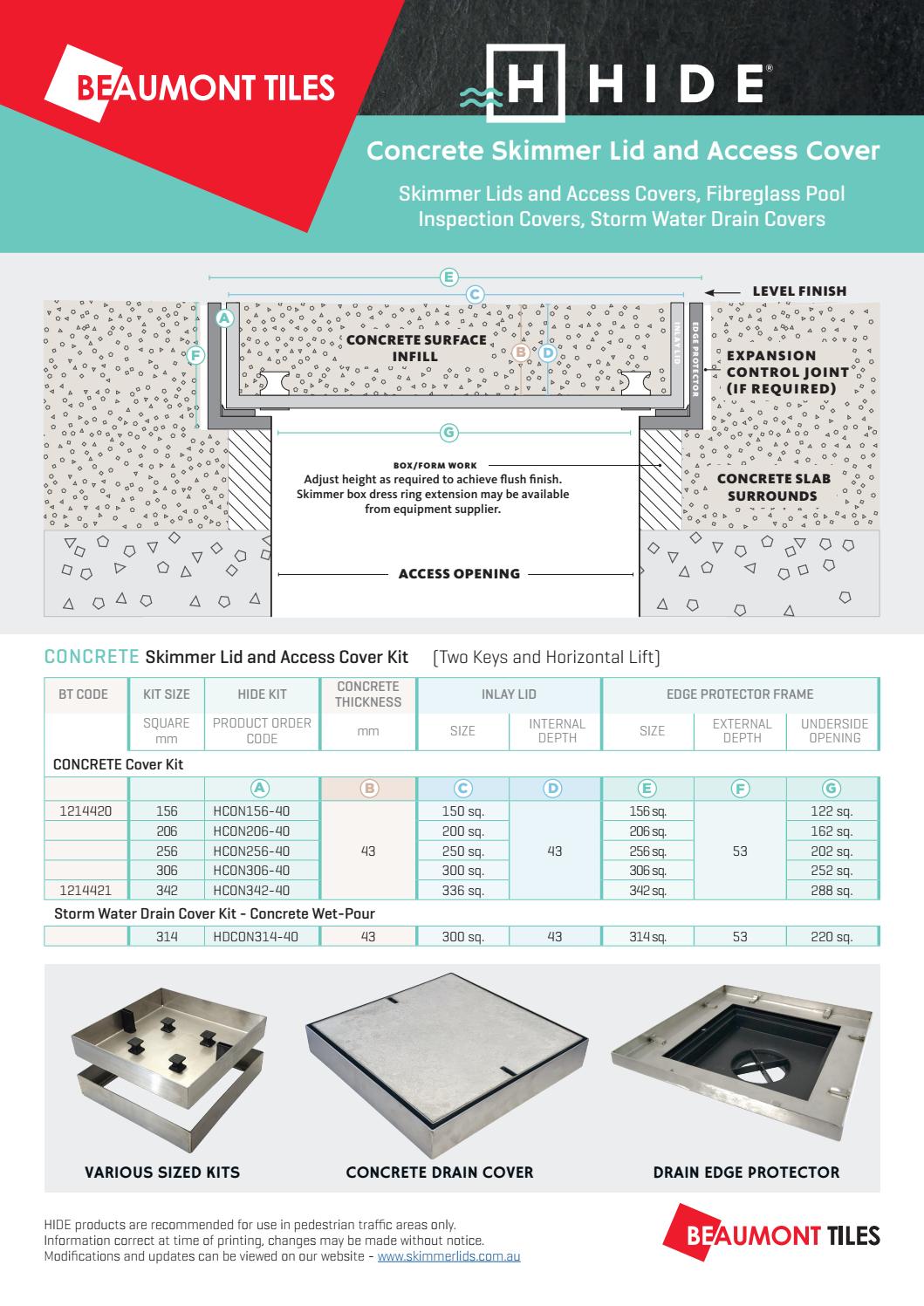 HIDE Concrete Access Cover by Beaumont Tiles - Issuu