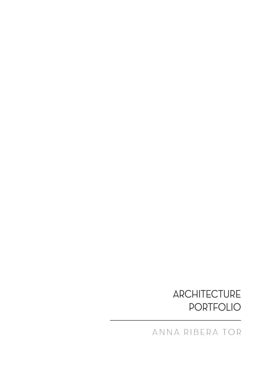 Anna Ribera Tor // Architecture Portfolio by Anna Ribera Tor - Issuu