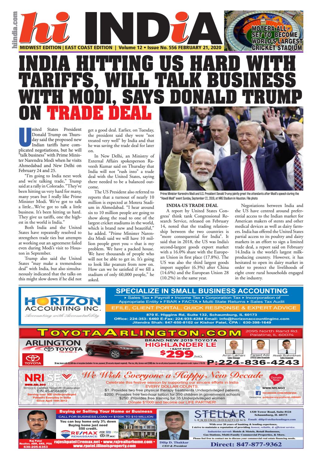 hi INDiA | February 21, 2020 | Largest in North America by hi INDiA ...