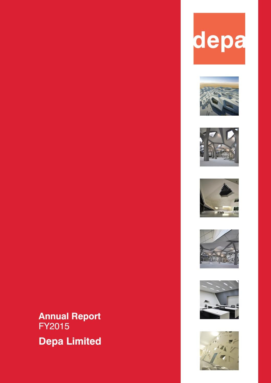 Annual Report 2015 by Depa Group - Issuu