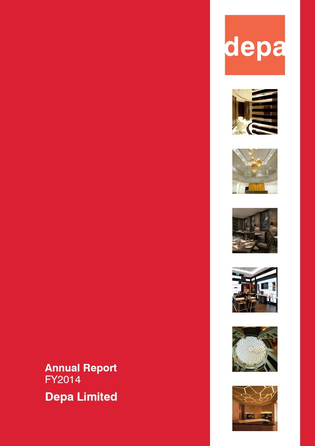 Annual Report 2014 by Depa Group - Issuu