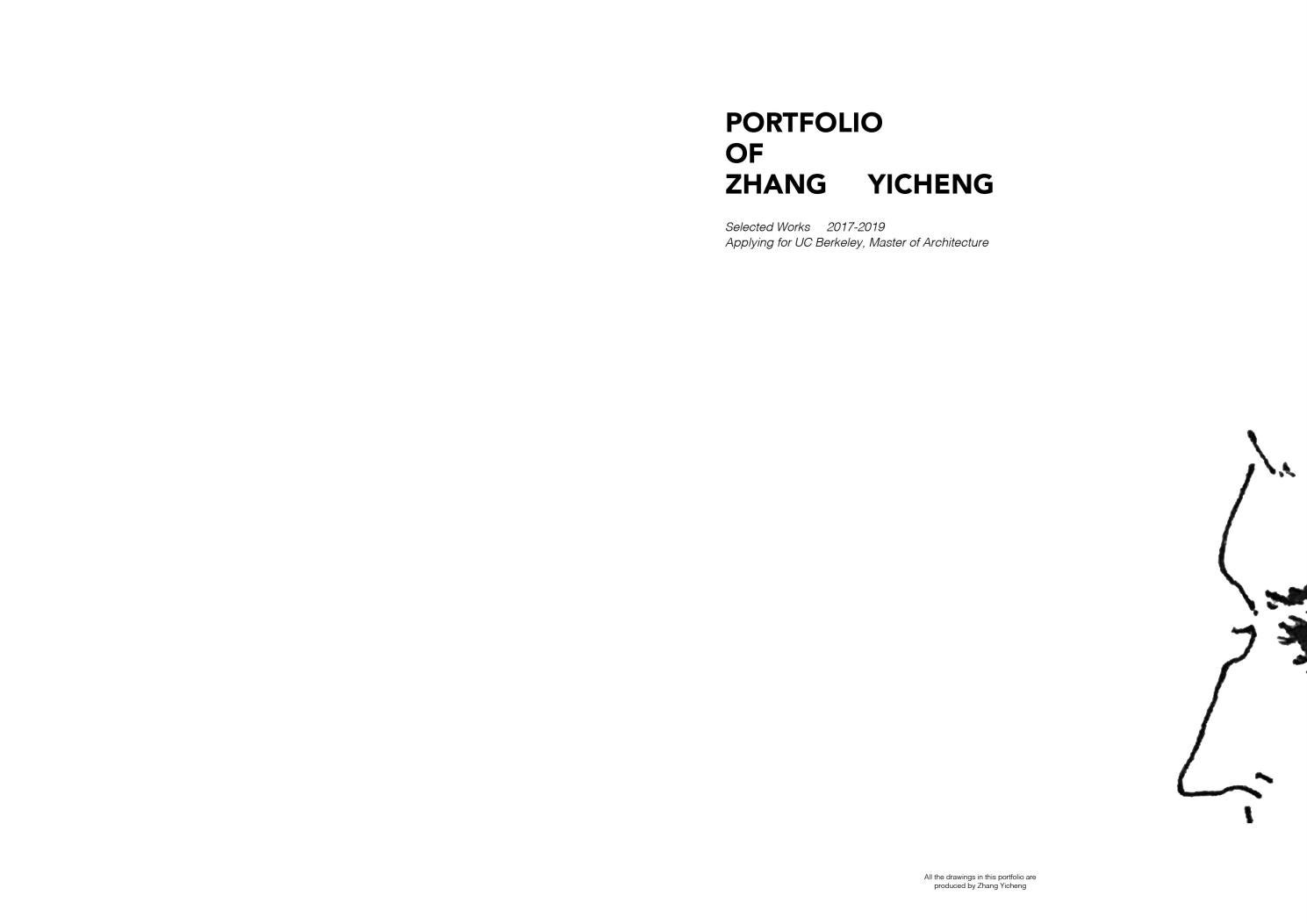 Portfolio for Applying UPenn, MArch I by Zhang,Yi-Cheng - Issuu