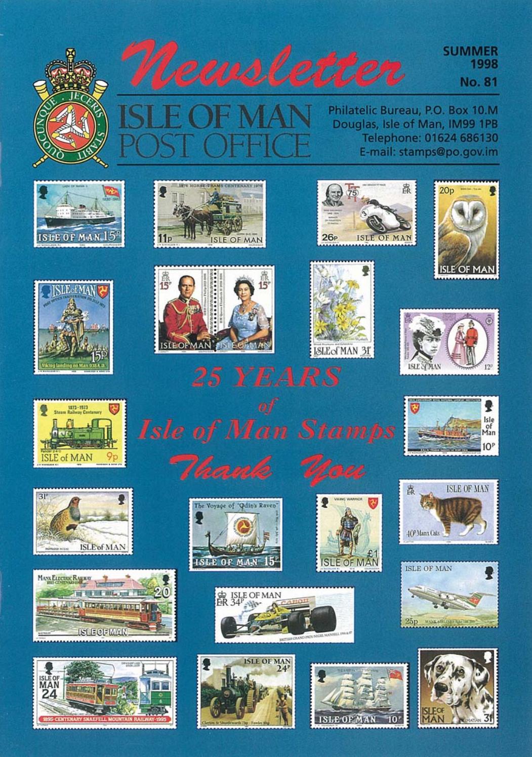 Isle of Man Post Office Newsletter 81 - August 1998 by Isle of Man ...