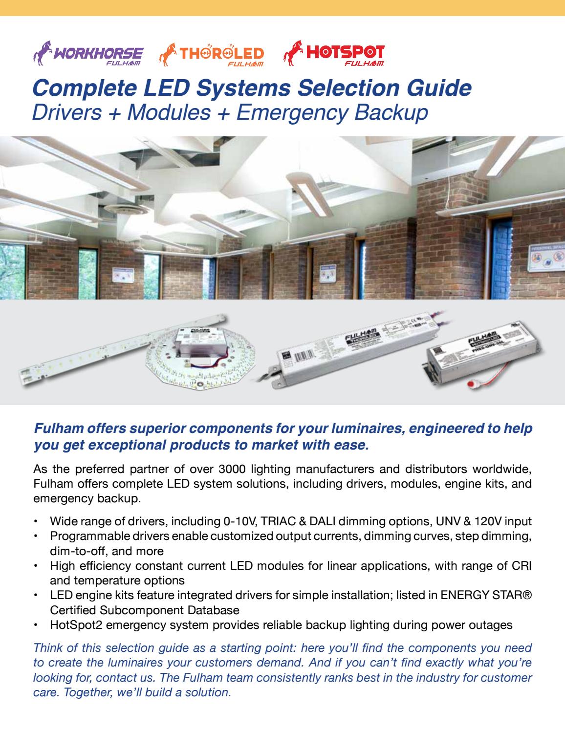 Fulham LED Systems- Modules, Drivers, and Emergency by Fulham Co., Inc ...