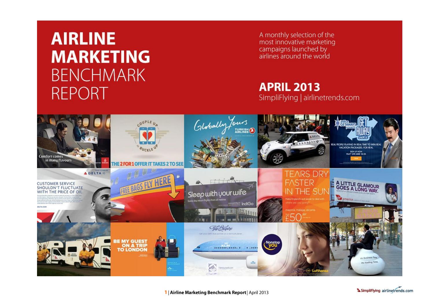 Airline Marketing Benchmark Report April 2013 by Aviation Marketing ...