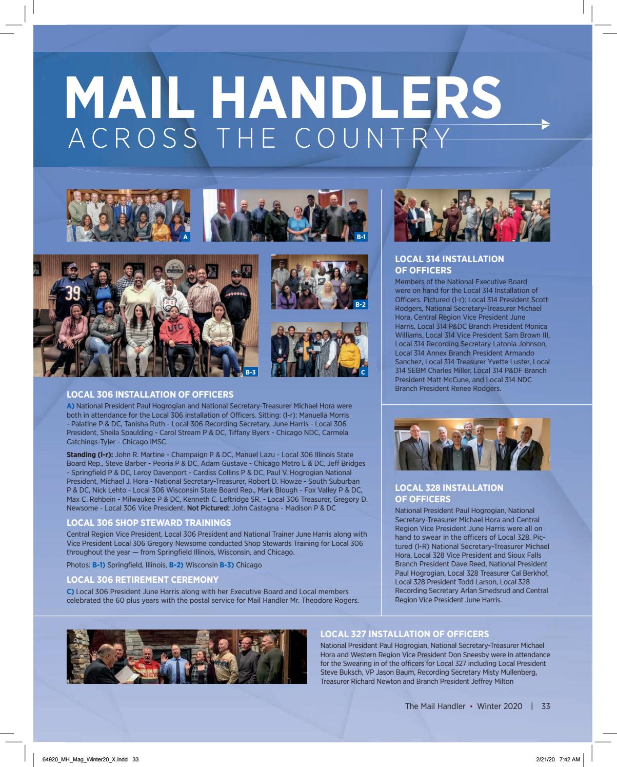 The Mail Handler Magazine 2020 Winter Edition by National Postal Mail ...