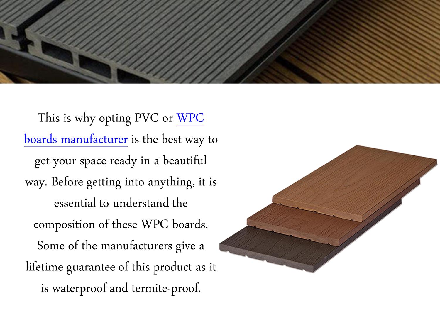 Why Should You Only Buy WPC Board With Suppliers? by sales.jkdplastics ...