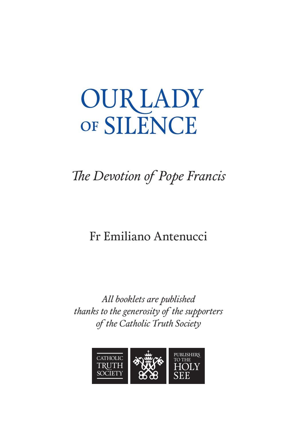 Our Lady of Silence by Catholic Truth Society - Issuu