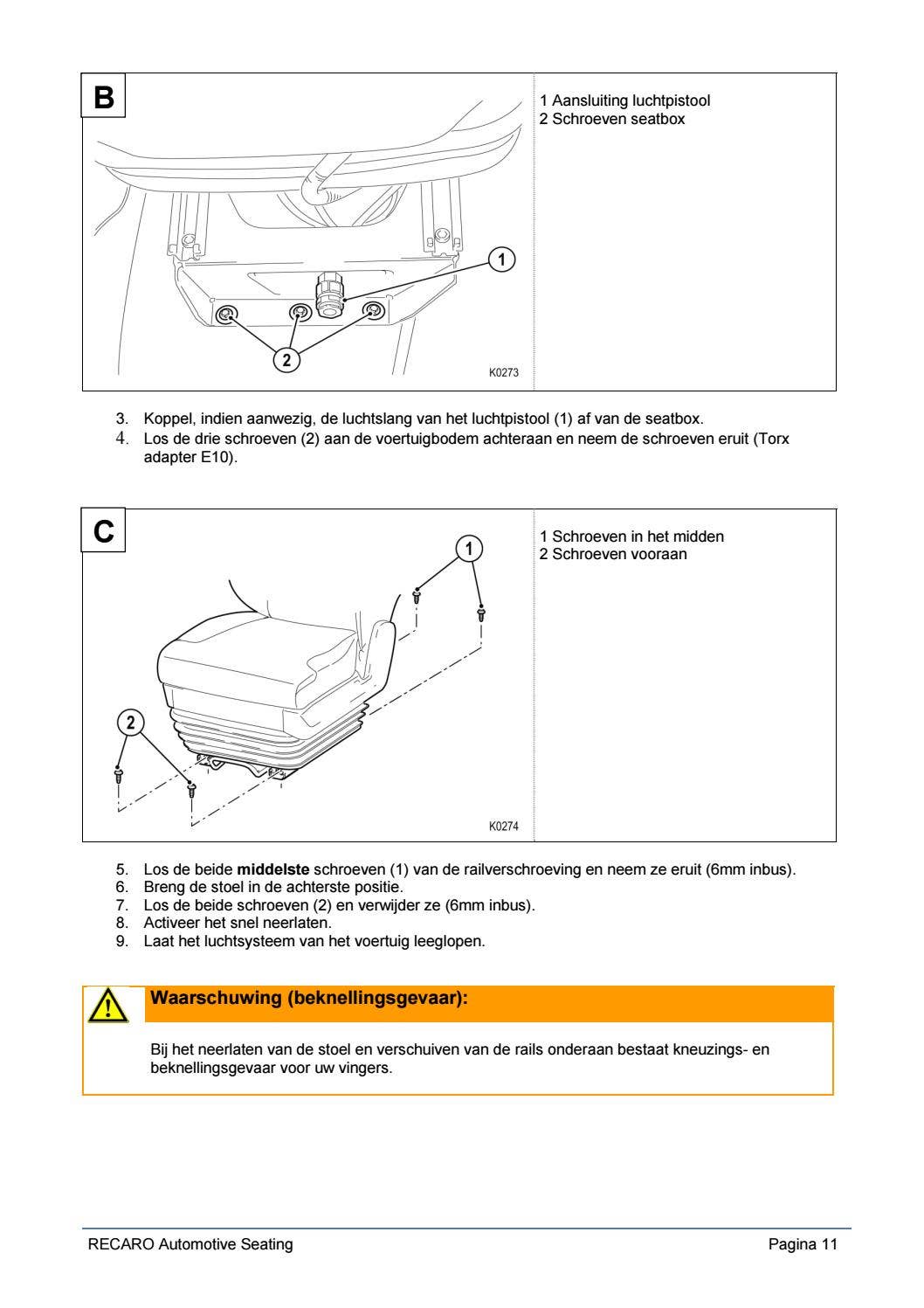 RECARO Installation Instructions MB ACTROS 3 by fmk. & FACT - Issuu